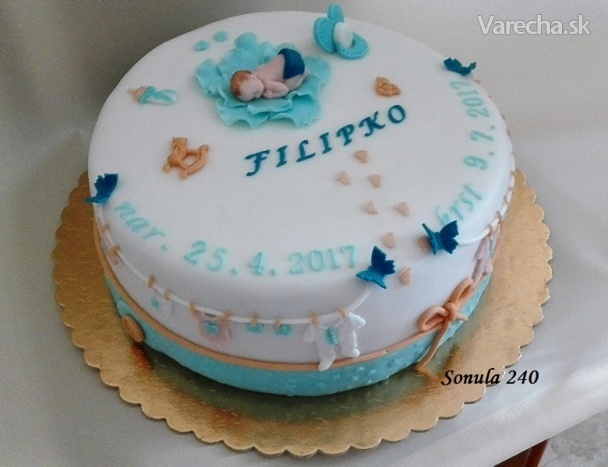 Torta na krst pre chlapca - torty